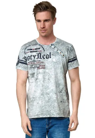Rusty Neal T-Shirt mit coolem Logo-Print
