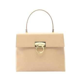 Ferragamo Pre-owned Gancini Handbag - - Pre-owned - Damen - Beige - ONE SIZE