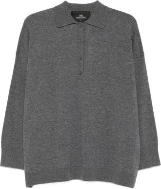 Mr. Mittens pull Gigi à col polo - Gris