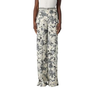 Simona Corsellini Blumenmuster Tinten Hose - - Trousers - Damen - Mehrfarbig - S