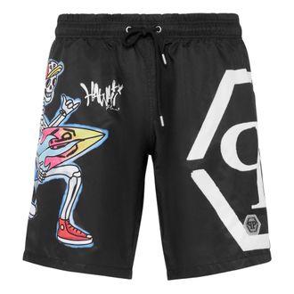 Philipp Plein Herren, Bademode, Schwarzk, SGr&ouml;&szlig;e