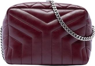 Saint Laurent Sac bandouli&egrave;re matelass&eacute; doccasion - Femme - Pre-owned - Rouge - Taille: ONE Size