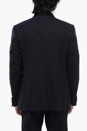 Corneliani CC COLLECTION Zweiknopf-Jacke ACADEMY CERIMO aus Wolle mit Schalkragen Corneliani