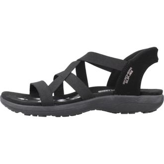 Skechers Femme, Sport, Noir, Taille: 40 EU Reggae Slim - Stretch Flex