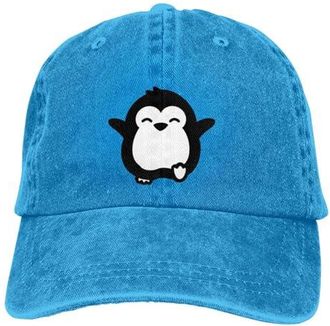 Generic Casquette de baseball couleur pure papa chapeaux pingouin noir et blanc kawaii chapeau femme visi&egrave;re pare-soleil casquette de baseball casquette &agrave; vis