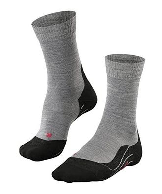 Falke TK5 Wander M SO laine fines anti-ampoule 1 paire, Chaussettes de randonnée Homme, Gris (Light Grey 3403), 42-43