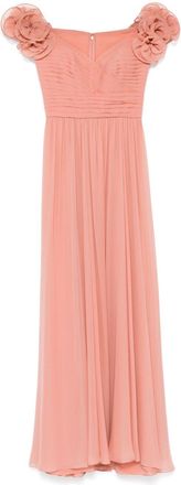 Elie Saab Schulterfreies Seidenkleid - Rosa