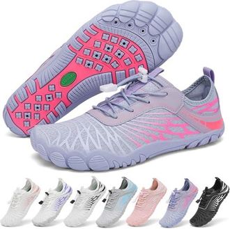 Saguaro Chaussures Minimalistes Barefoot Femme Chaussures deau Légères et Respirabilité Chaussures Aquatiques Séchage Rapide pour Plage Piscine Mer, Violet Fo