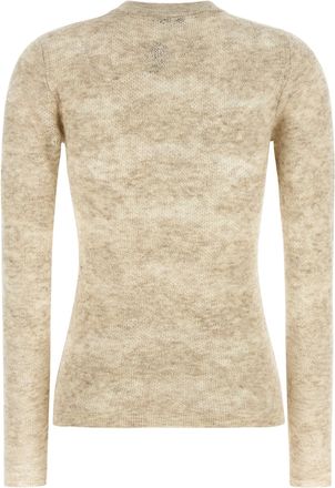 Brunello Cucinelli Perforated Silk and Alpaca Sweater - beige
