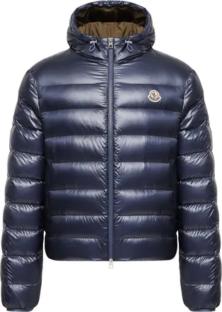 Moncler Moncler Doudoune Courte Repliable &Agrave; Capuche Forzo, Homme, Bleu, Taille: 0