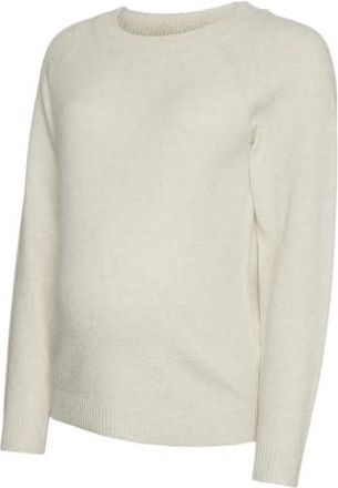 Vero Moda Vmdoffy Ls Blouse GA Tall Pull à col Rond pour Femme, Bouleau/détail : mélange., L Taille Tall