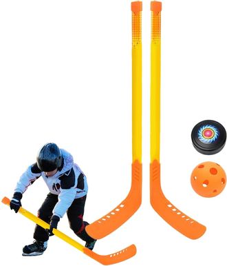 Generico Hockeyschl&auml;ger-Set f&uuml;r Kinder, tragbar, 60 cm, Ball-Set, langlebig, Hockeyschl&auml;ger f&uuml;r Anf&auml;nger f&uuml;r Kinder, f&uuml;r Sporttraining
