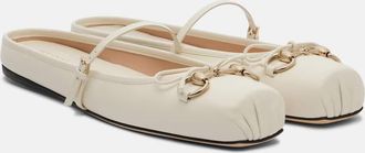 Gucci Ballerinas Gucci Horsebit aus Leder