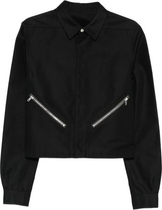 Rick Owens Homme, Vestes, Noir, Taille: XL Temple Tour Alice Shirt