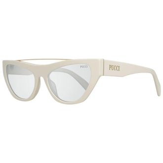 Pucci Femme, Accessoires, Blanc, Taille: ONE Size Lunettes de Soleil Cat Eye Blanches