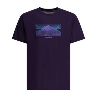 Montbell Wickron T Geography - - Tops - Herren - Lila - XL