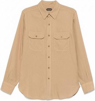 Tom Ford Herren Hemd aus Baumwollmischung