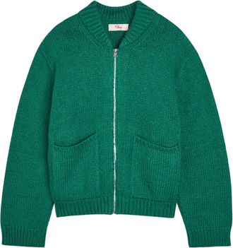 Cherry Los Angeles zip-up cardigan - Gr&uuml;n