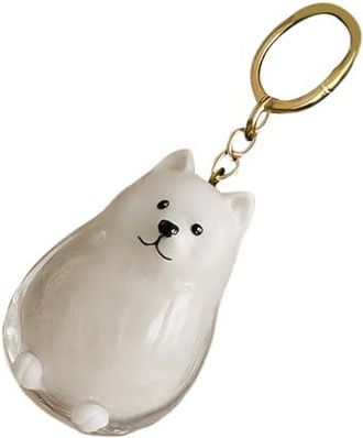 Generico Porte-clés collecteur de chien transparent | Pendentif portable souvenir pour animaux de compagnie pour femme Journal Voyage Cadeaux Sac à dos Unisexe