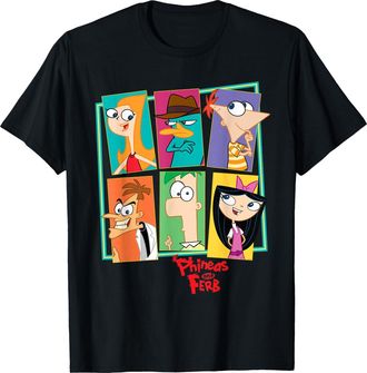 Disney Phineas and Ferb Character Collage T-Shirt