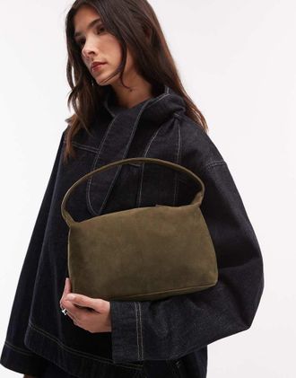 Jack & Jones Sac en daim - Kaki-Brown