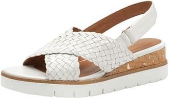 Tamaris Sandales compens&eacute;es pour femme 1-28251-44 - Blanc - 36 EU, Blanc., 36 EU