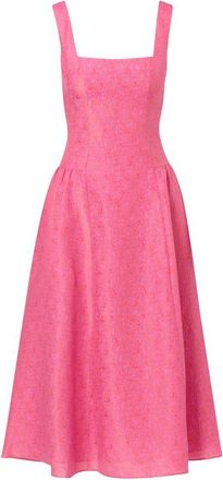 Adrianna Papell Midikleid Textured Jacquard Midi Dress Metallisches Jacquard-Midi-Kleid