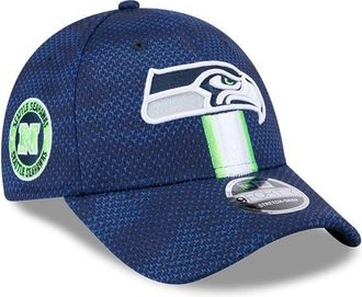 New Era Seattle Seahawks NFL 2024 Sideline Blau Verstellbare 9Forty Stretch Snapback Cap - One-Size