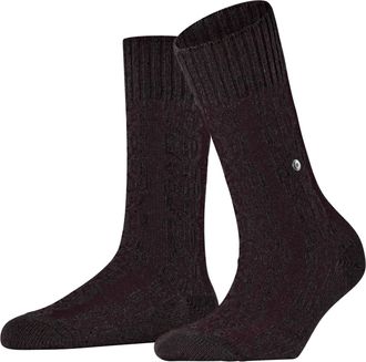 Burlington Damen Socken Rainy Boot W So Wolle Seide gemustert 1 Paar, Rot Winetasting 8546, 36-41