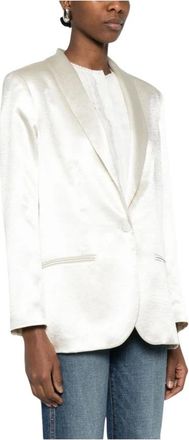 Alysi Femme, Vestes, Blanc, Taille: 38 FR Alysi Vestes White