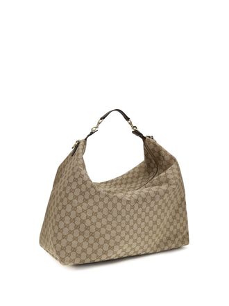Gucci Mens Shoulder Bag Brera Gg Canvas Vintage Sand-Dark Brown-Vrv Fabric Sand/dark Brown/vrv