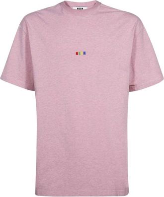 Msgm Msgm, Homme, Tops, Rose, Taille: XS T-shirt en coton