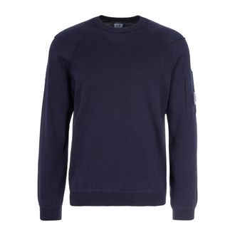 C.P. Company C.p. Company, Homme, Pulls, Bleu, Taille: S Maglia dettaglio Lens