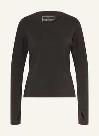 Yohji Yamamoto Laufshirt schwarz