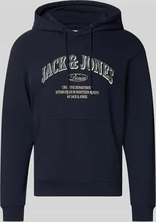 Jack & Jones Regular Fit Hoodie aus Baumwoll-Mix Modell Denver