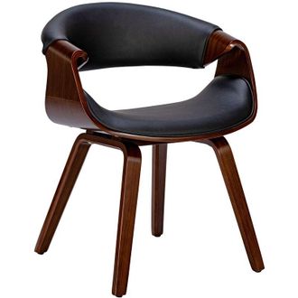 Clp Foley Noce / Chaise de restauration noire, fausse peau