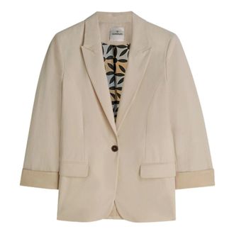Summum Blazer Baumwollmischung - - Jackets - Damen - Beige - 2XL