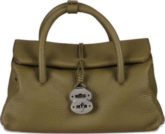 Zanellato petit sac cabas à anse sur le dessus - Vert