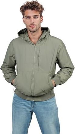 Celio Veste tendance en coton kaki uni coupe r&eacute;guli&egrave;re pour homme, Vert, 46