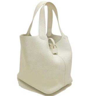 Herm&egrave;s Pre-owned Cuir sacs-main - Femme - Pre-owned - Blanc - Taille: ONE Size