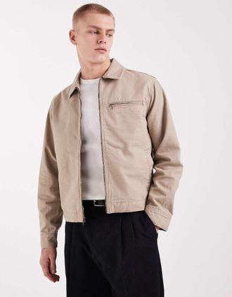 Levi's Garage - Veste &agrave; fermeture &eacute;clair - Taupe-Neutre
