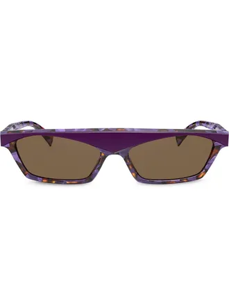 Alain Mikli lunettes de soleil &agrave; monture aviateur - Violet