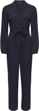 Only Onlnova Life Elite L/S Zira Jumpsuit Sol Combinaison, Bleu Nuit, M Femmes