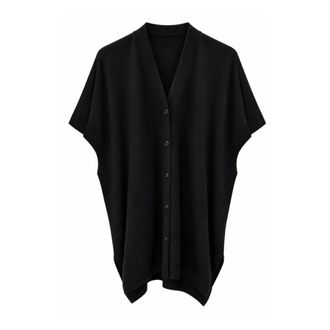 Meimeij Cardigan Long en Maille - Femme - Pulls - Noir - Taille: 40 FR