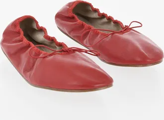 The Row Ballerinas aus Leder, einfarbig The Row
