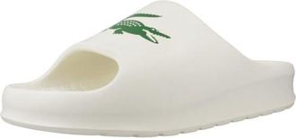 Lacoste Sandales Serve Slide 2.0 pour homme, OFF WHT/DK GRN, 44.5 EU