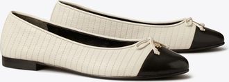 Tory Burch Damen Gesteppter Ballerina mit Zehenkappe