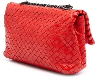 Bottega Veneta Hobo Bags - Baby Nappa Intrecciato Olimpia Crossbody - Gr. unisize - in Rot - f&uuml;r Damen