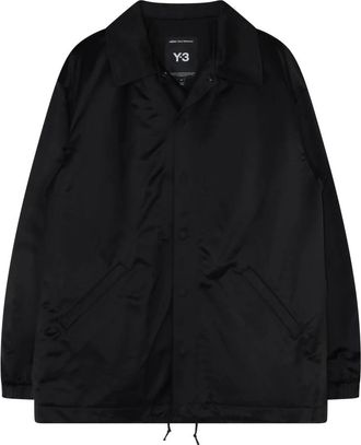 Yohji Yamamoto Homme, Vestes, Noir, Taille: M Graphic Coach Jacket