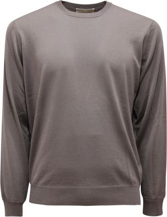 FILIPPO DE LAURENTIIS Homme, Pulls, Gris, Taille: L O8415 Maglione Wool Sweater